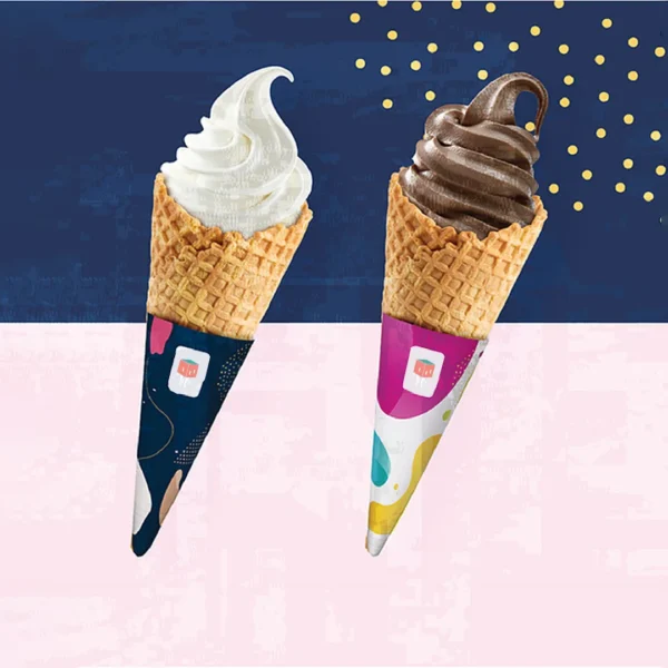 Polka Designs Ice Cream Cone Sleeves - Goto Packaging